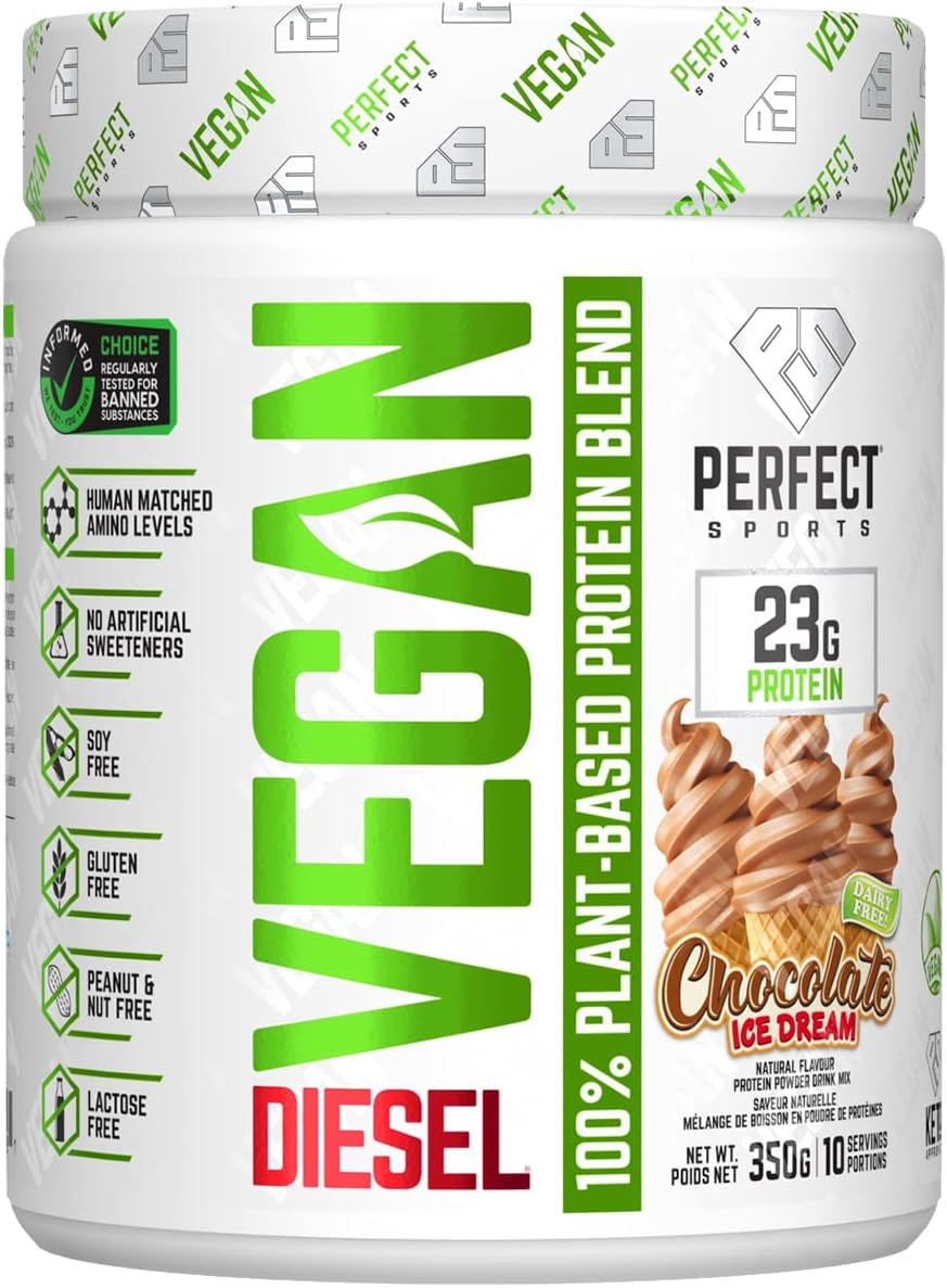 Perfect Sports DIESEL Vegan Plant Based Protein Chocolate Ice Dream 35