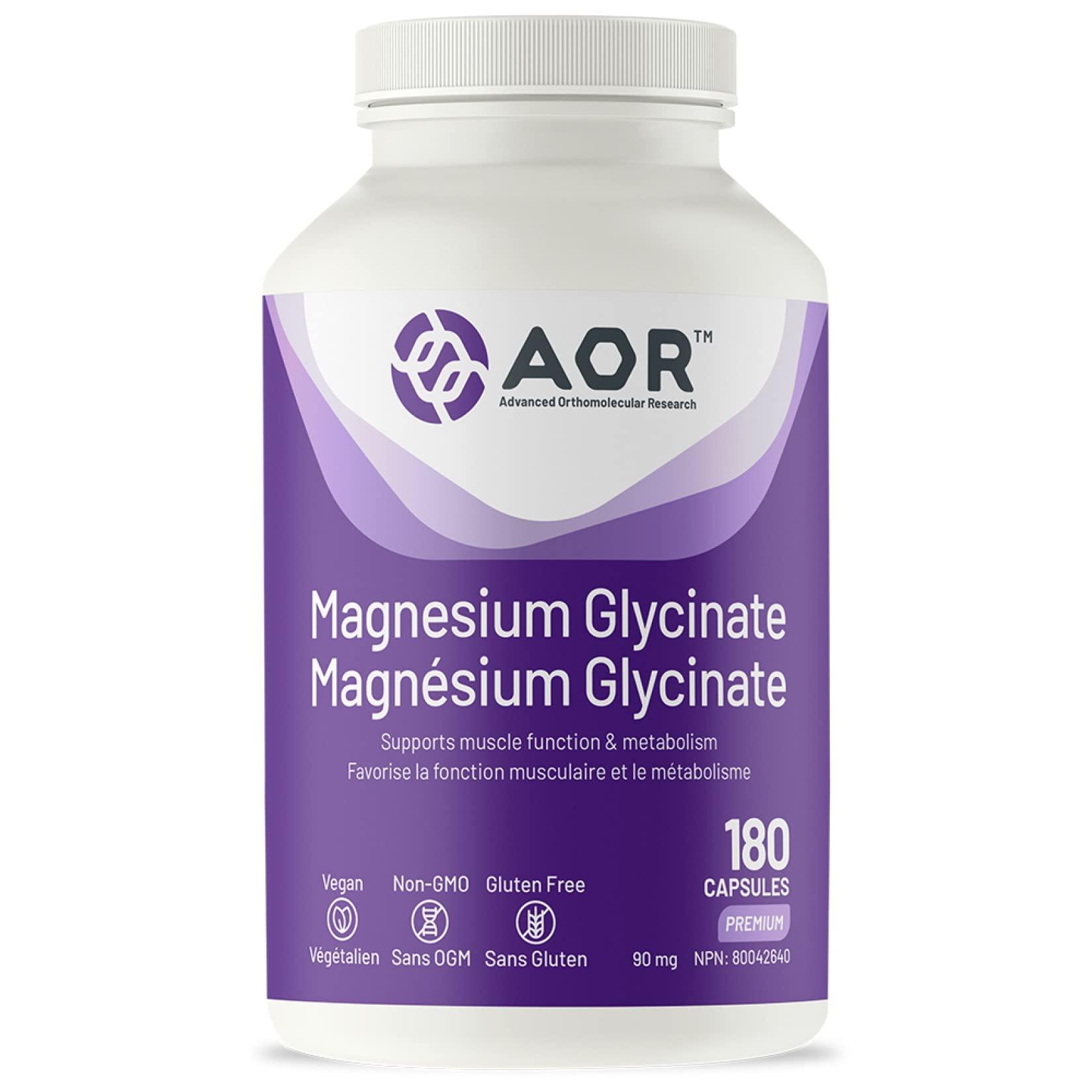 AOR Magnesium Glycinate 180 Capsules