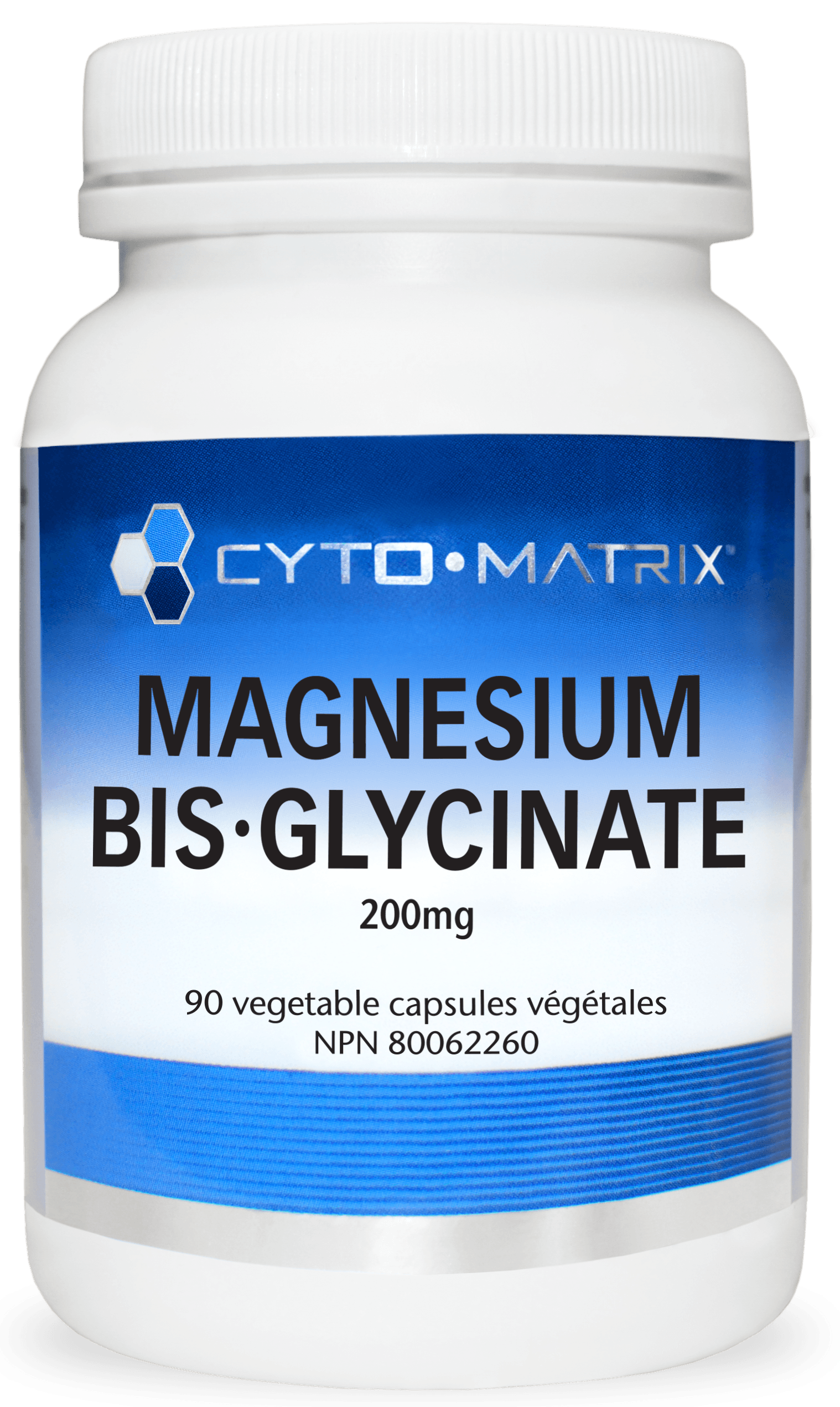 Cyto Matrix Magnesium Bis-Glycinate 200mg 90 Veg Capsules