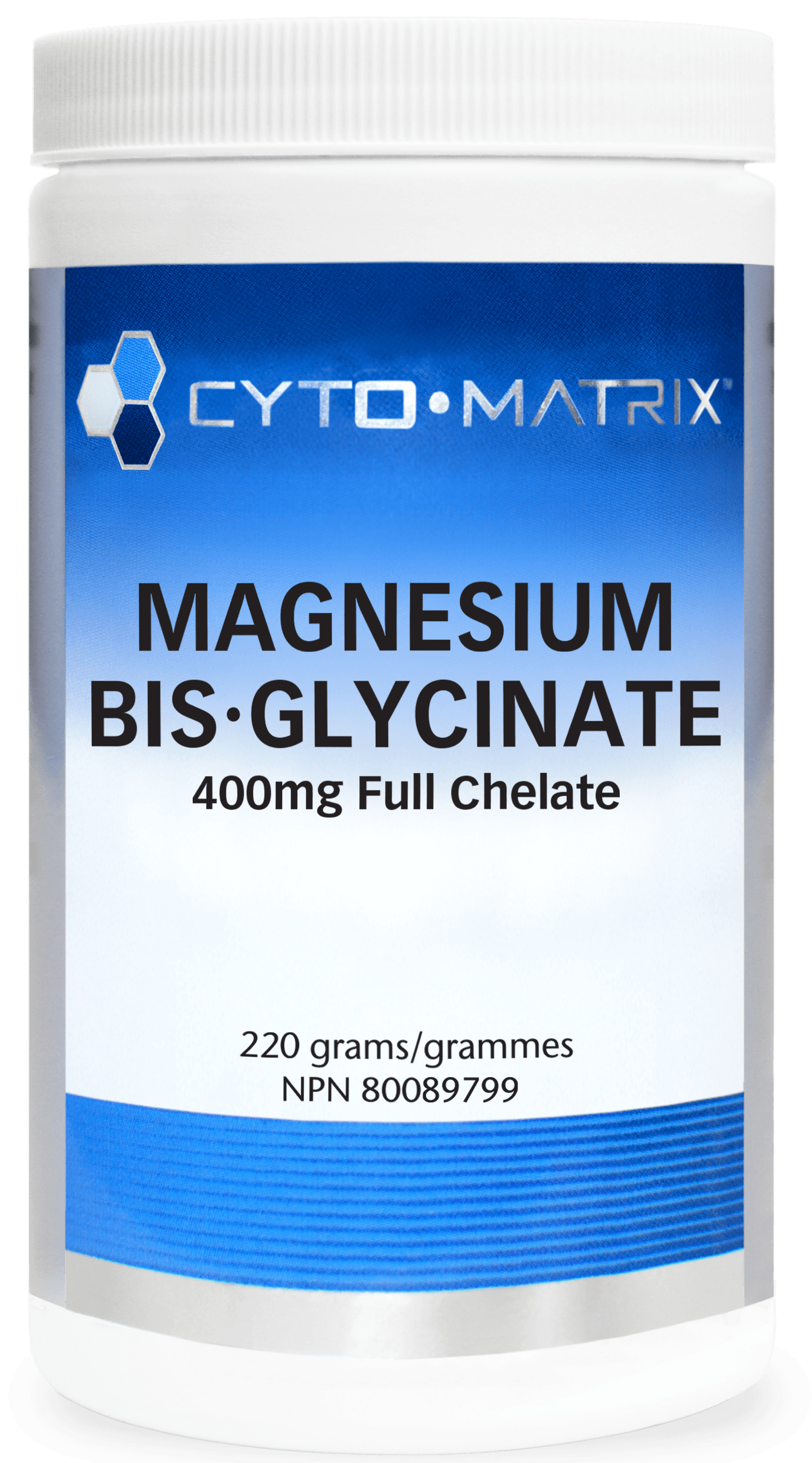 Cyto Matrix Magnesium Bis-Glycinate 400mg Full Chelate Powder 220g