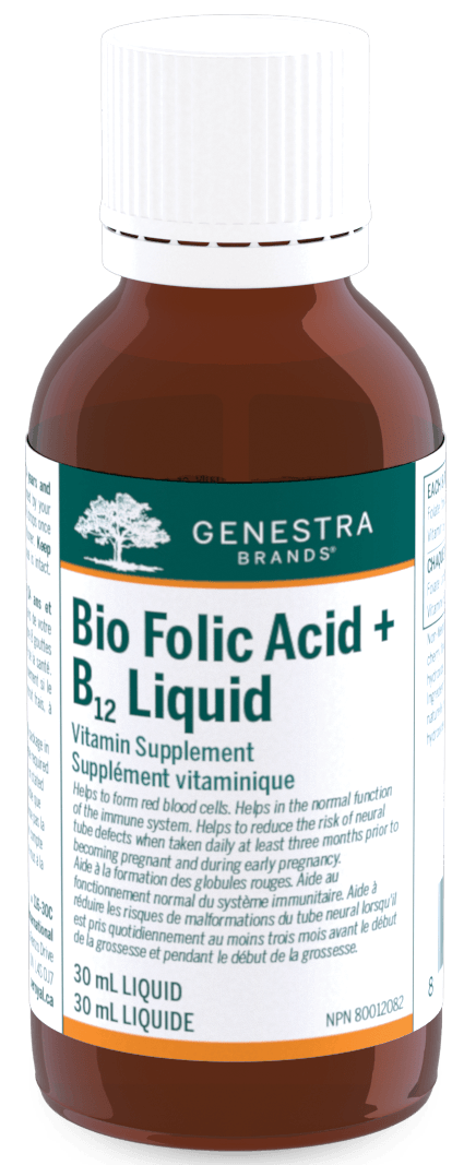 Genestra Bio Folic Acid+B12 Liquid 30mL