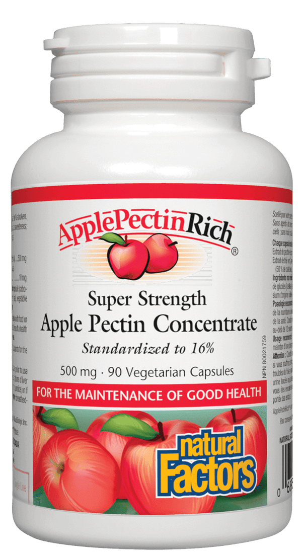 Natural Factors Apple Pectin Rich Super Strength Apple Pectin Concentr