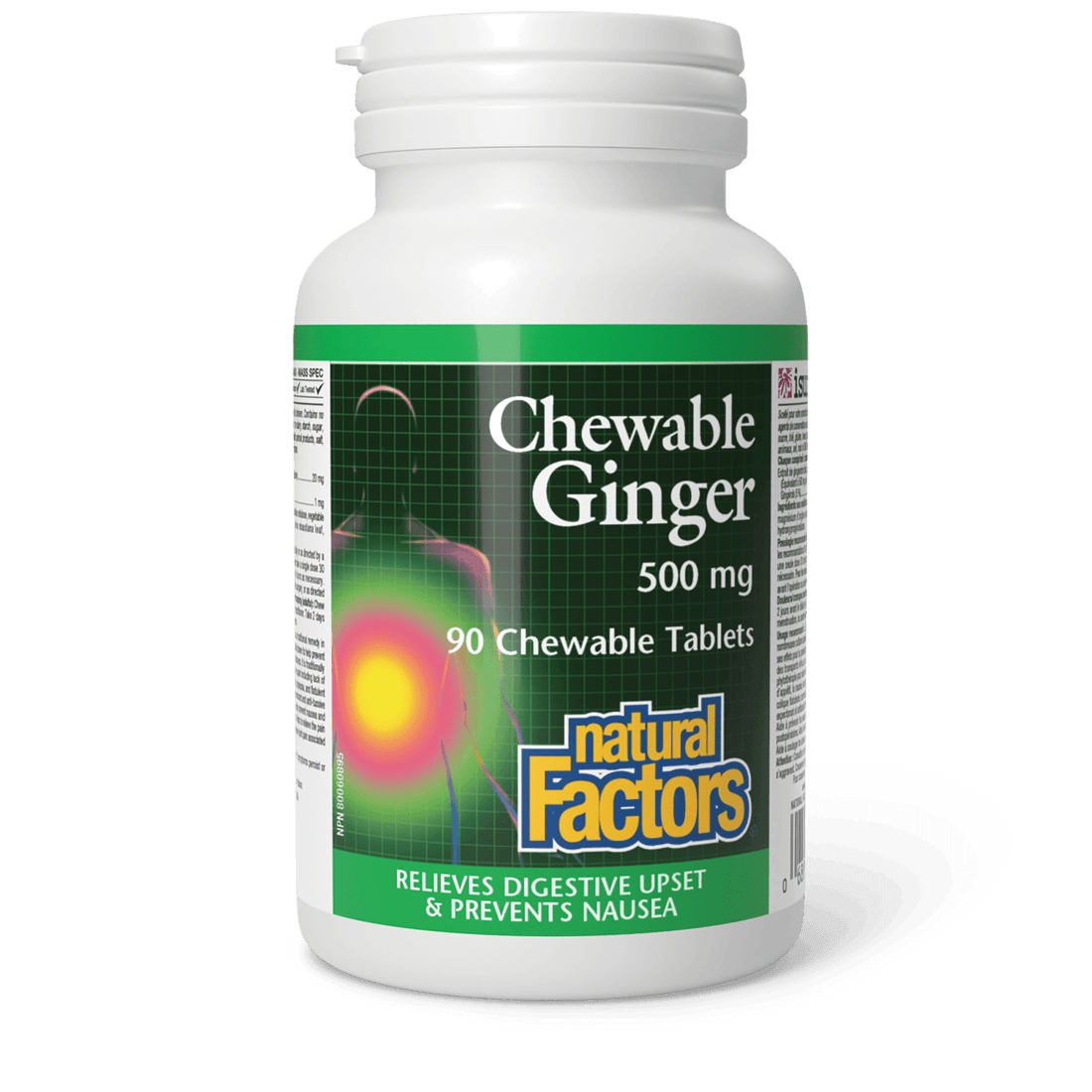 Natural Factors Chewable Ginger 500mg 90 Chewables
