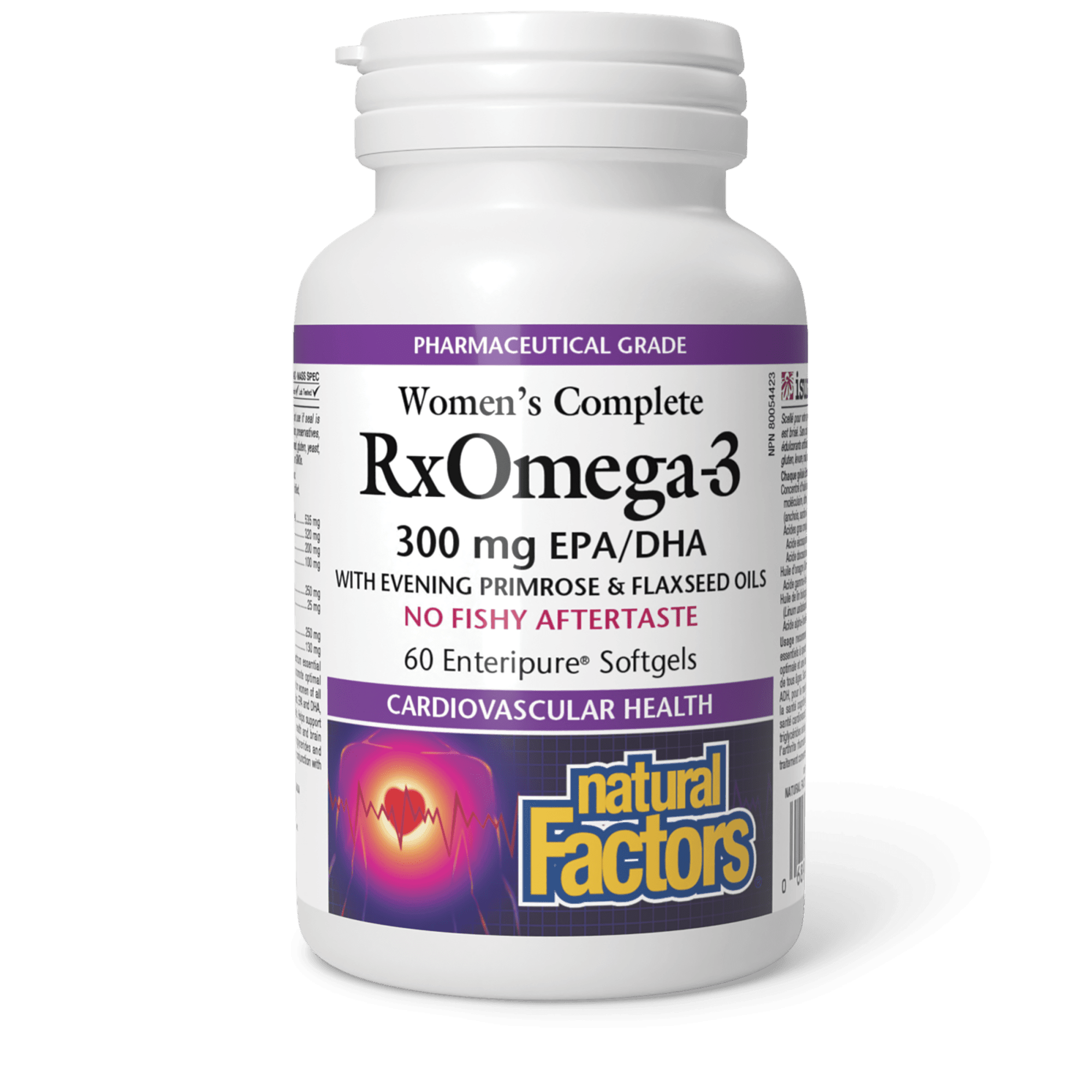 Natural Factors RxOmega-3 Mini-Gels 500mg 60 Softgels