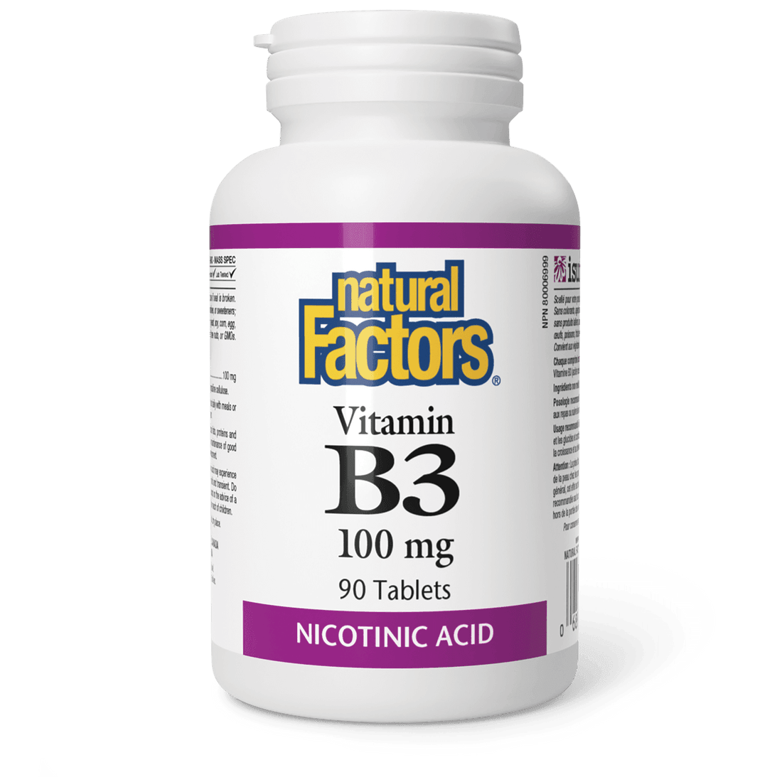 Natural Factors Vitamin B3 100mg 90 Tablets