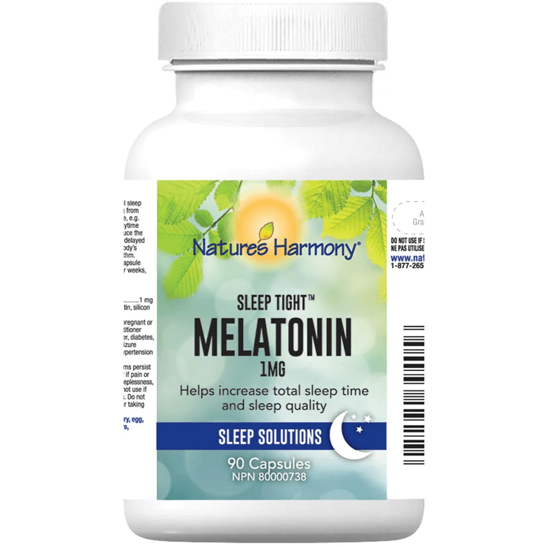 Nature's Harmony Melatonin 1mg 90 Capsules