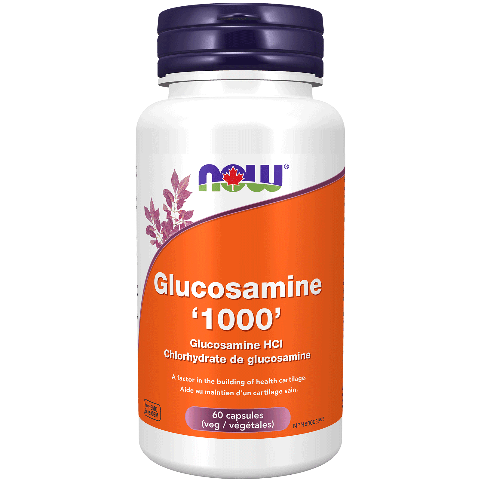 NOW Glucosamine HCL 1000mg 60 Veg Capsules