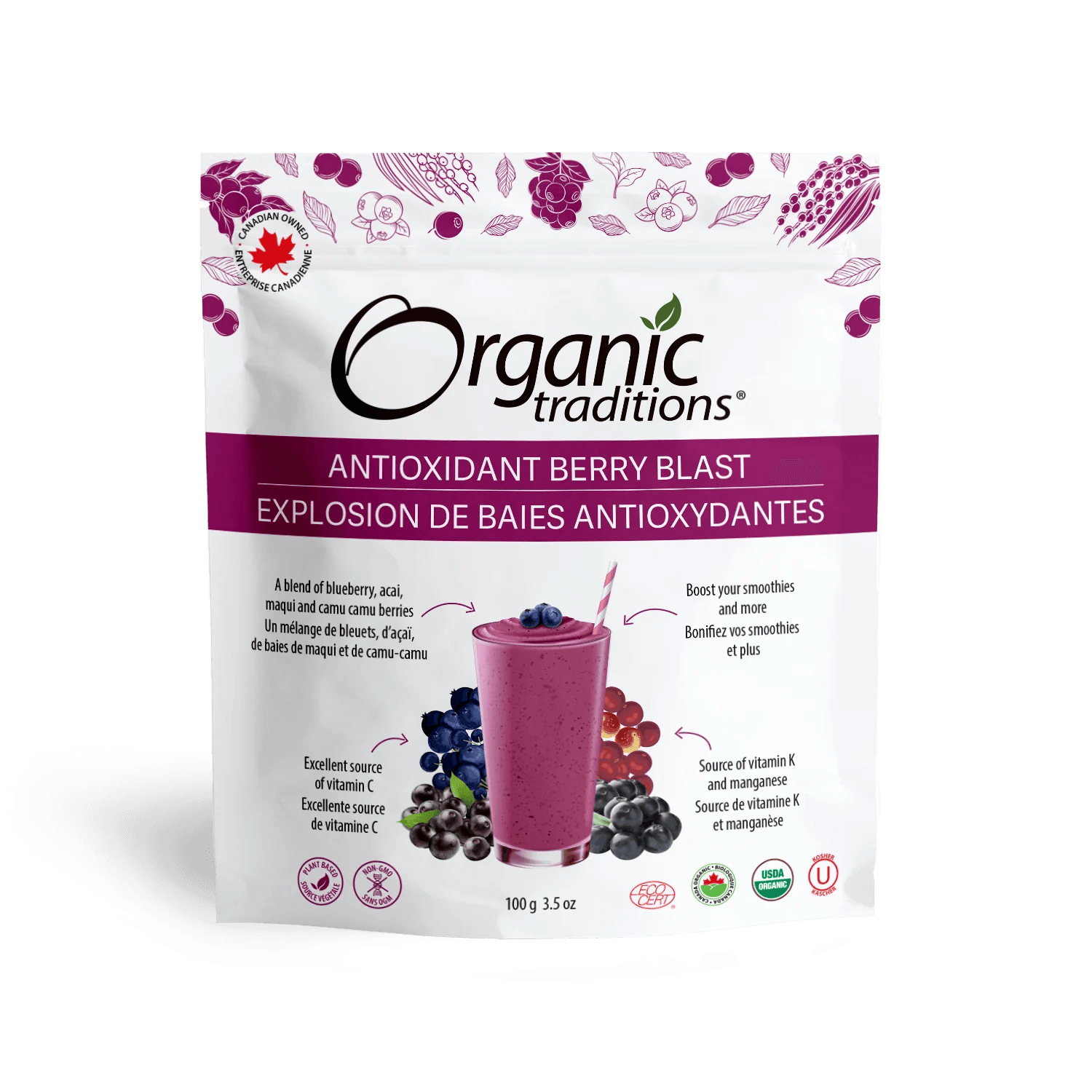 Organic Traditions Antioxidant Berry Blast 100g