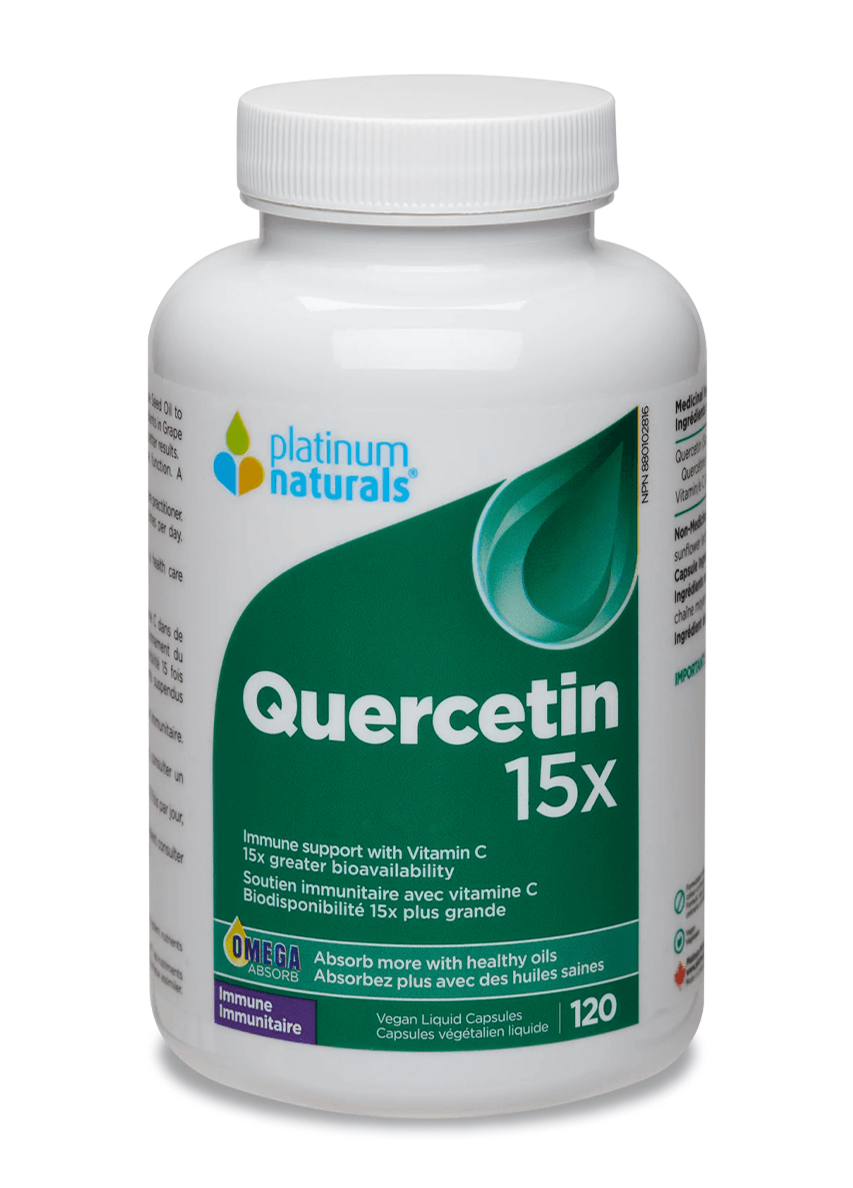 Platinum Naturals Quercetin 15X 120 Vegan Liquid Capsules
