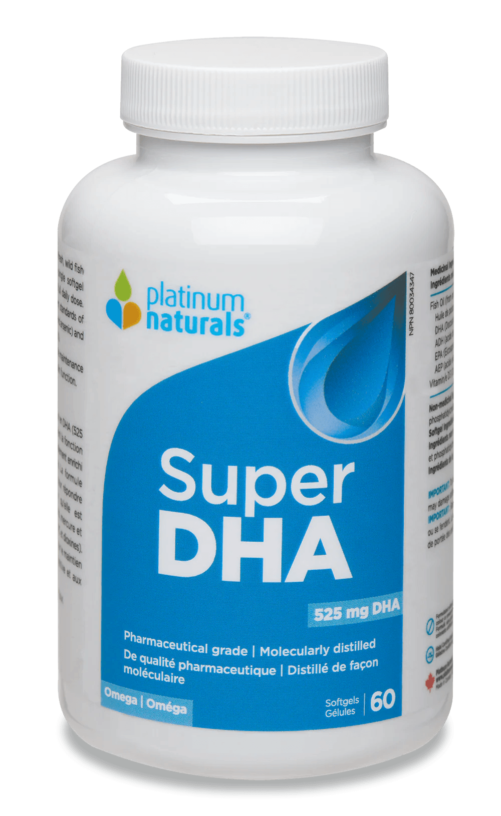 Platinum Naturals Super DHA 60 Softgels