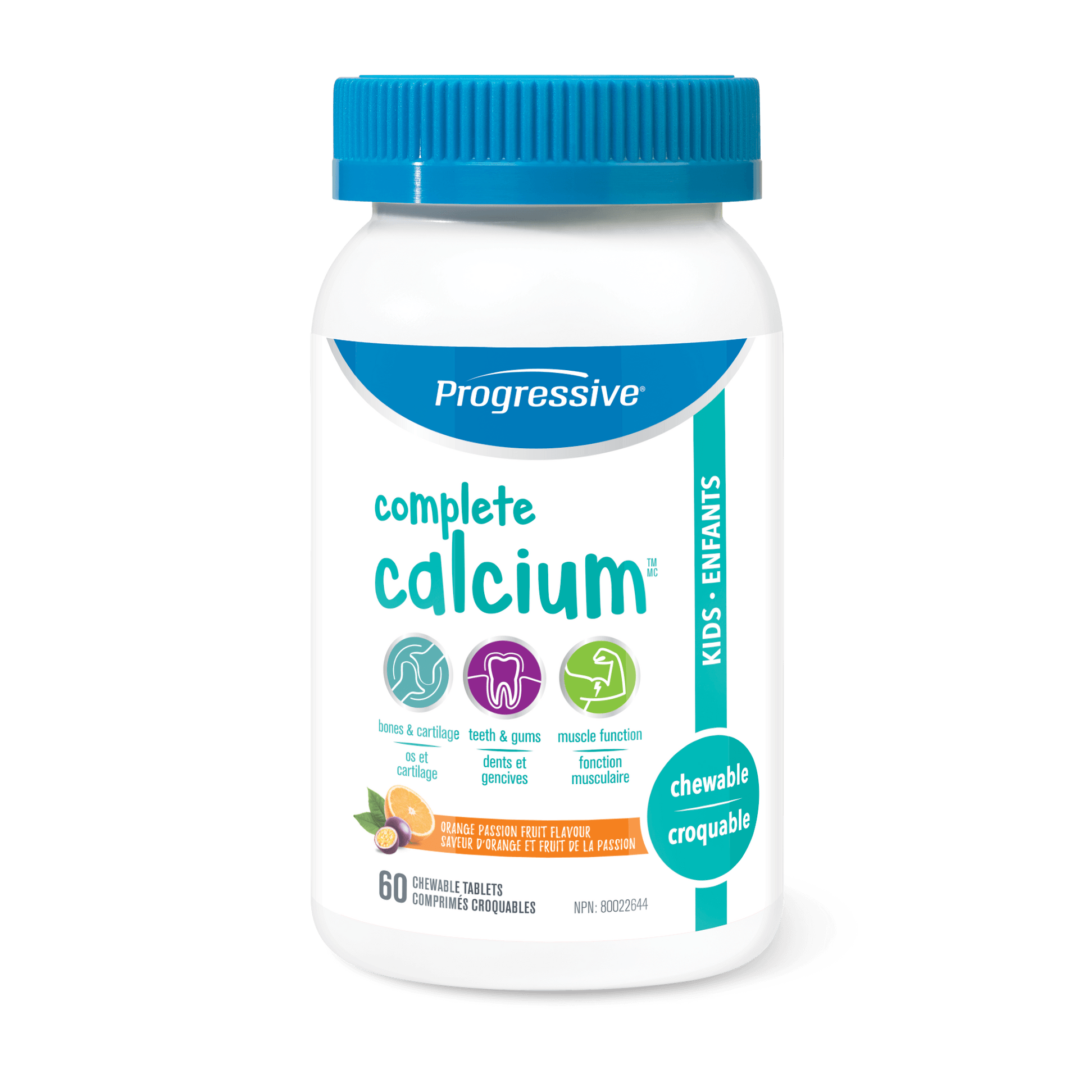 Progressive Calcium Kids Orange Chewable 60 Tablets
