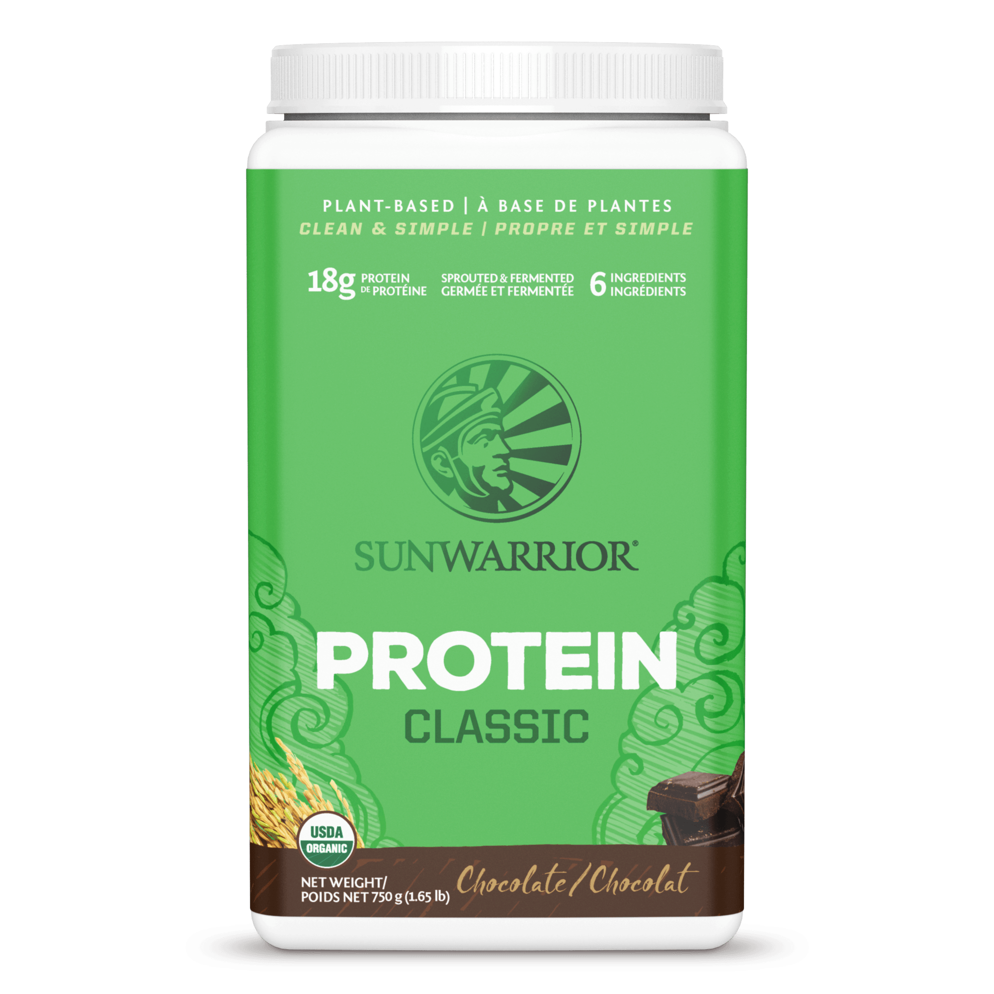 Sunwarrior Classic Rice Protein Chocolate 750g