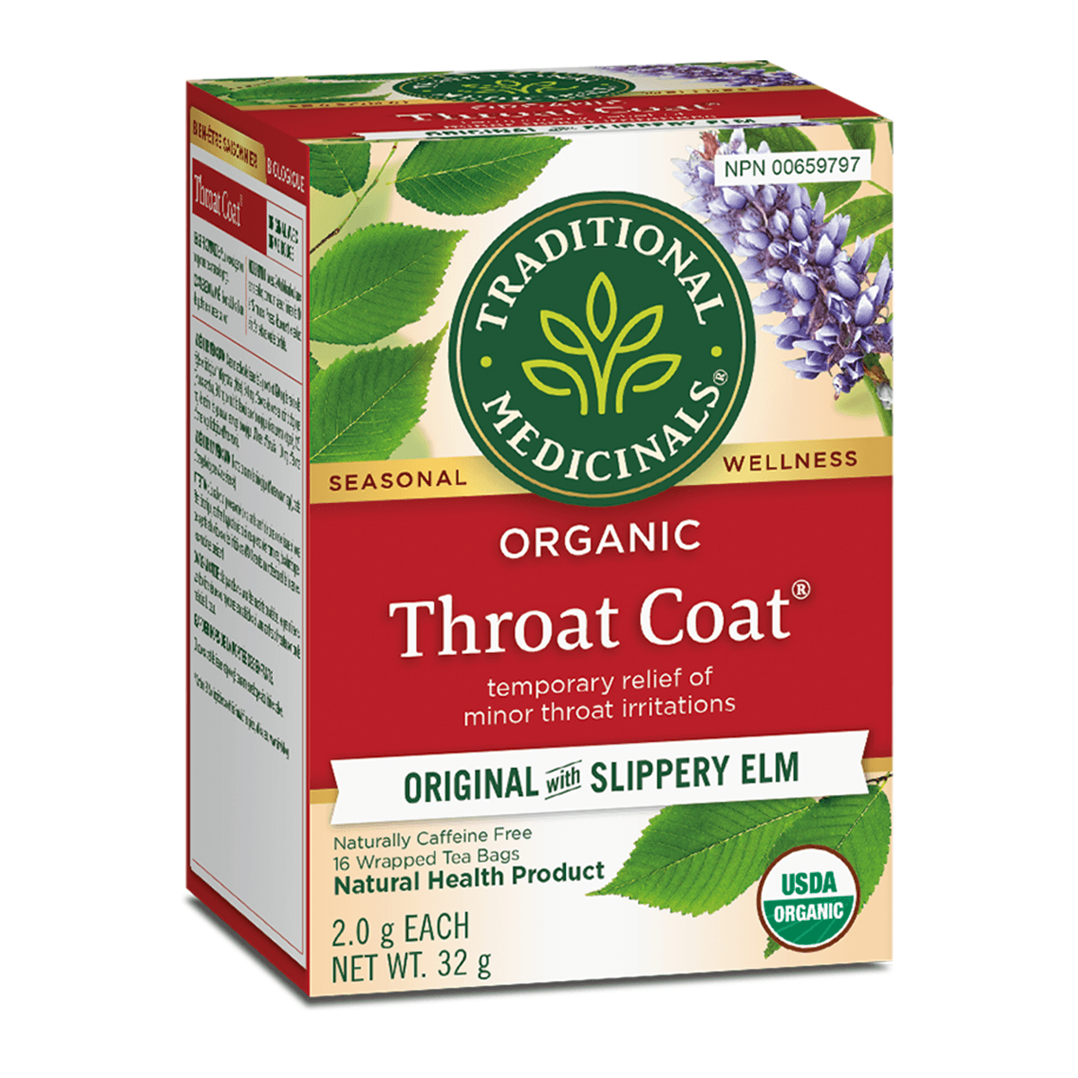 Traditional Medicinals Organic Throat Coat 16 Tea Bags
